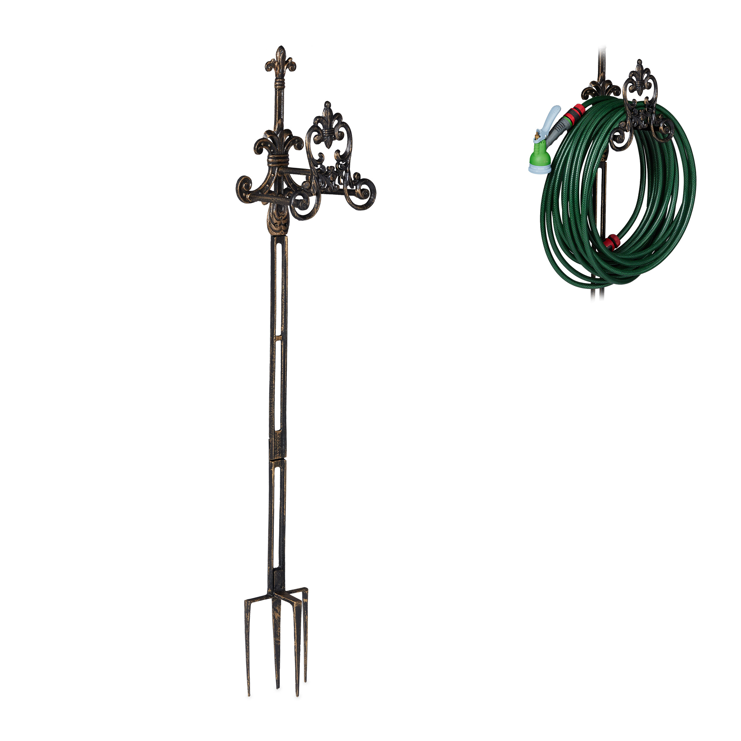 Sostegno porta tubo autoportante, agganci portatubo dell’acqua, supporto terreno