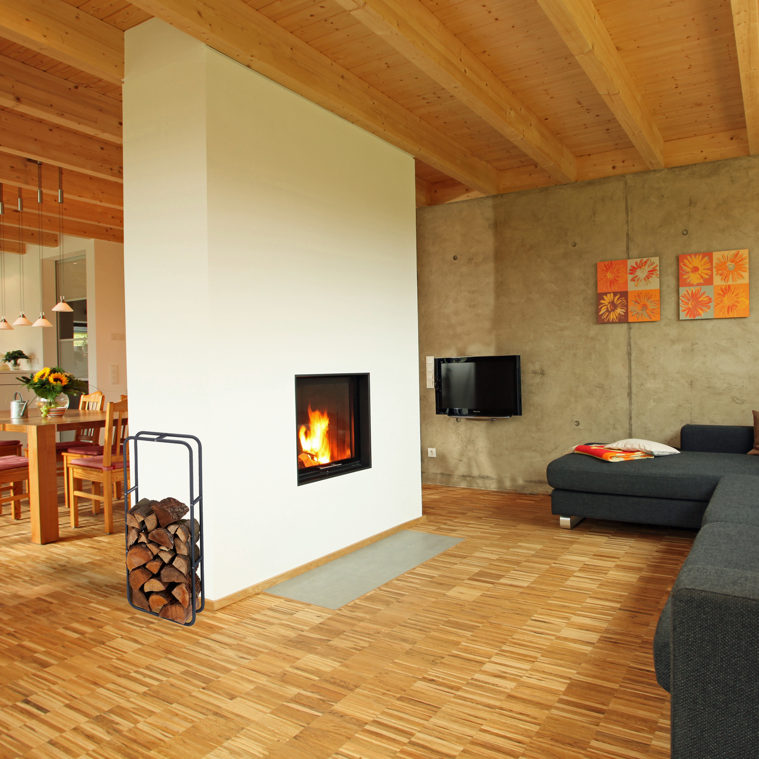 FIREPLACE WOOD RACK Firewood Rack Chimney Wooden Stands Oven Wood Shelf ...